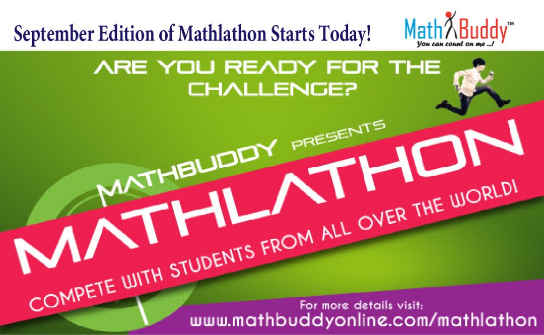 September edition of Mathlathon starts today! – Math Buddy ...